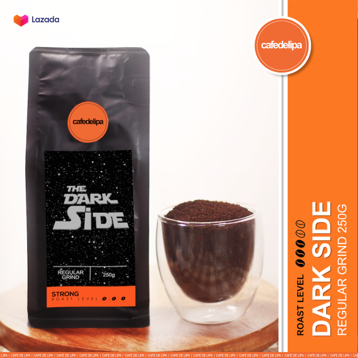 Cafe de Lipa Dark Side Premium Ground Coffee Pack 250G | Lazada PH