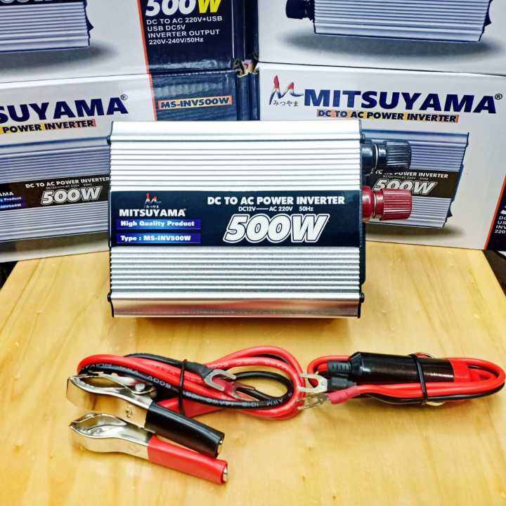 Power Inverter 500W Mitsutyama DC TO AC 220V + USB DC5V Inverter Output ...