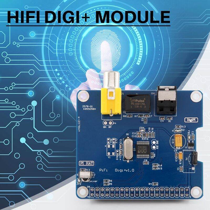 SC07 Raspberry Pi HIFI DiGi+ Digital Sound Card I2S SPDIF Optical Fiber ...
