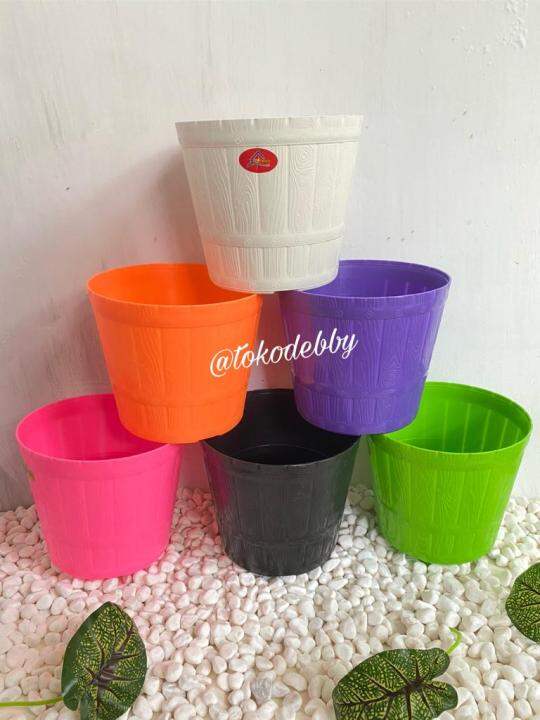 Pot Bunga Gentong Alexish 25 Warna Warni | Lazada Indonesia