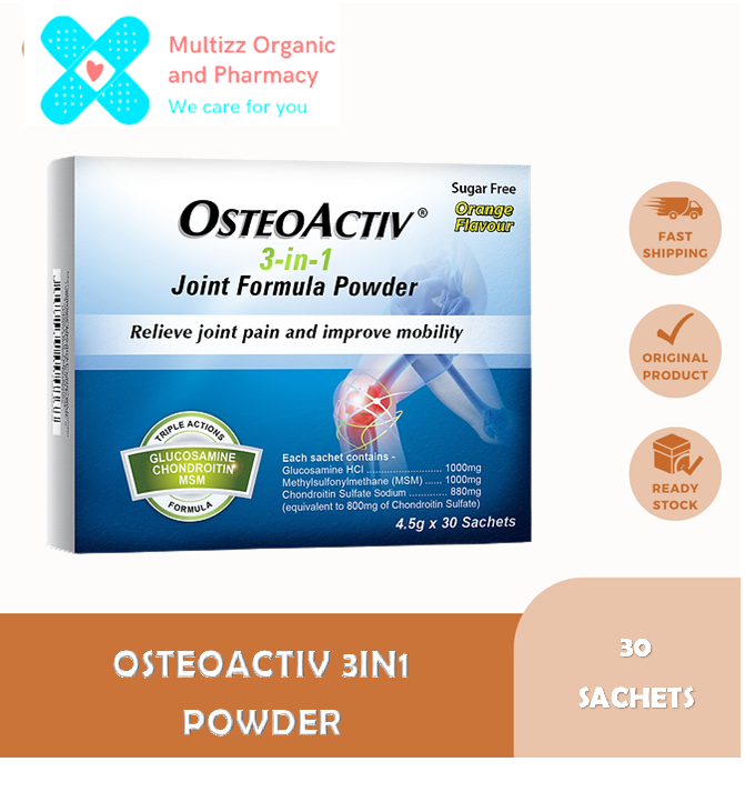 OSTEOACTIV 3 IN 1 POWDER 30'S | Lazada