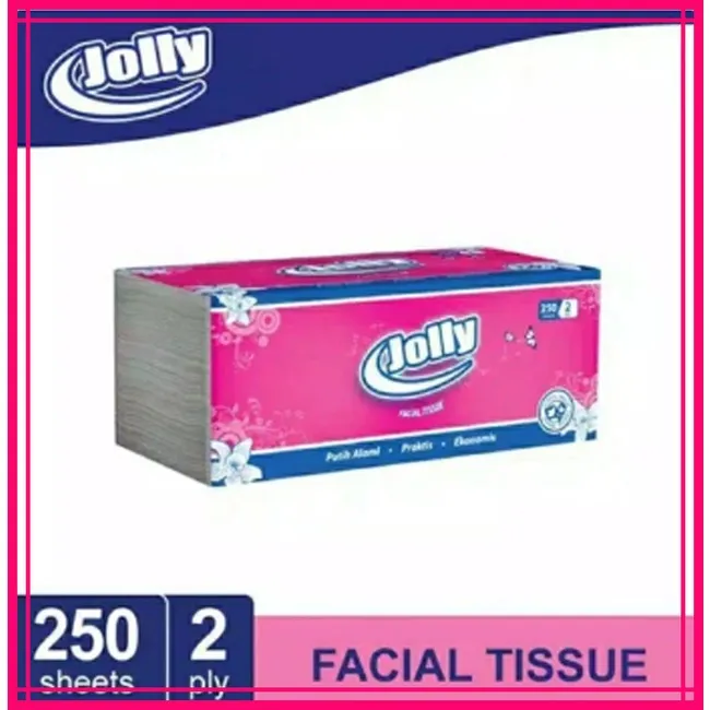 Tissue Tisu Jolly Facial Wajah 250 sheet 2ply Tisu Meja Tisu Kuliner ...
