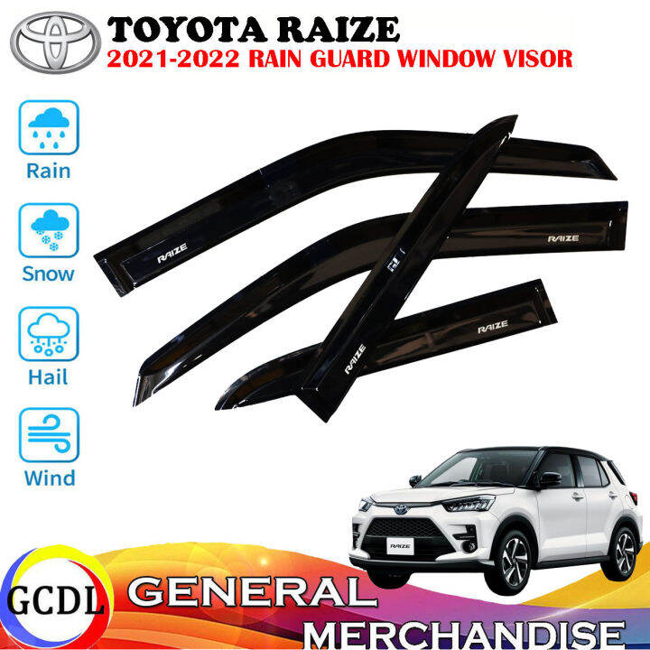 Toyota Raize (2021-2022) Rain Guard Window Visor | Lazada PH