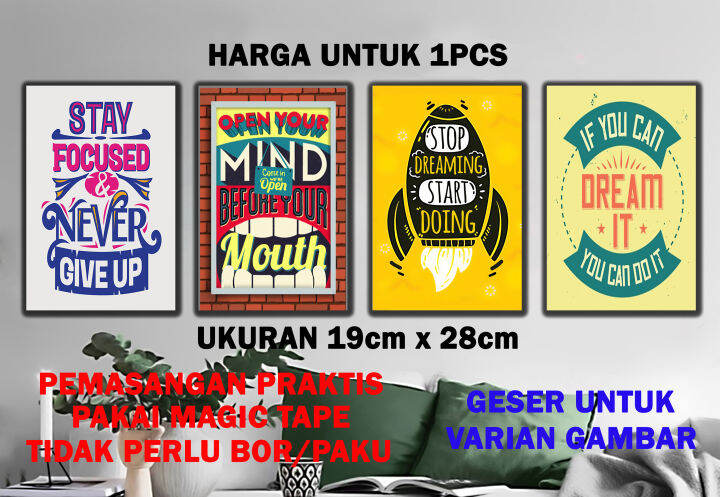 poster gambar kata motivasi / motivation quotes / kata bijak ...