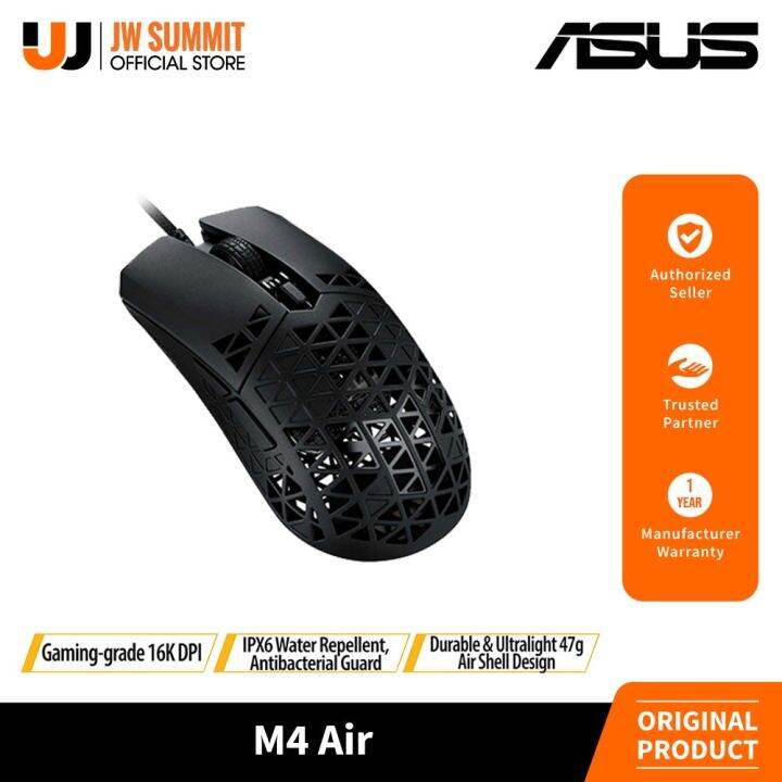 Asus TUF M4 Air Wired Gaming Mouse with Ultralight Air Shell Design ...