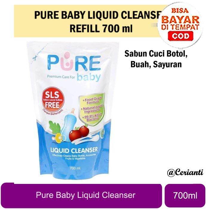 [700ML] [SLS FREE] [BPOM] PURE BB BABY Liquid CLEANSER 700ml Refill ...