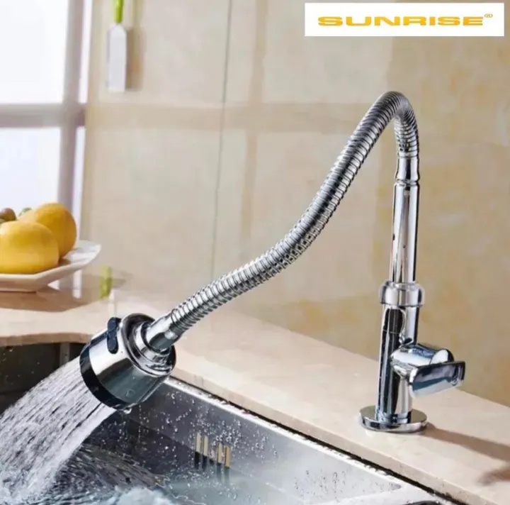 SUNRISE STAINLESS STEEL 360 DEGREE FLEXIBLE KITCHEN FAUCET (S-1210 ...