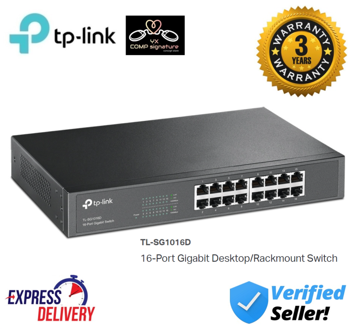 TP-Link TL-SG1016D / SG1016D 16-Port Gigabit Desktop - Rackmount Switch | Lazada