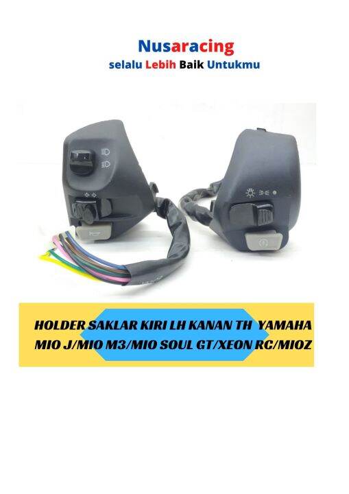 HOLDER SAKLAR KIRI DAN KANAN RH DAN LH YAMAHA MIO J/MIO M3/MIO SOUL GT ...