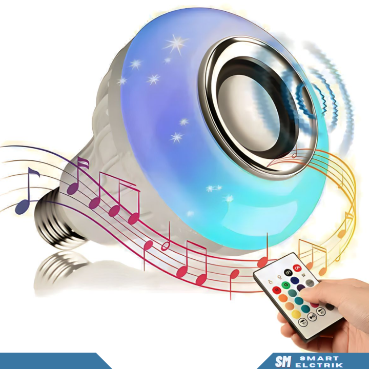 Bohlam Speaker Musik Bluetooth 2 in 1 - Lampu Speaker LED/SPEAKER ...