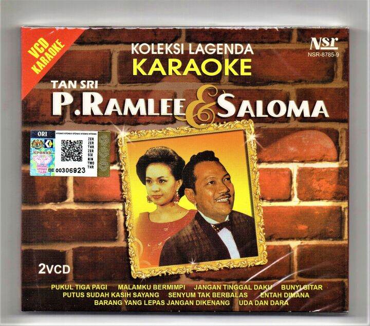 TAN SRI P.RAMLEE & SALOMA - Koleksi Lagenda ( KARAOKE 2 VCD ) | Lazada