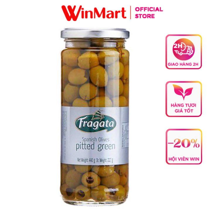 [Siêu thị WinMart] - Olive Xanh Trái Nhỏ Tách Hạt Fragata 335g | Lazada.vn