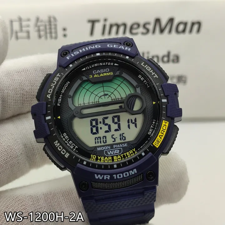 CASIO Casio Ten-Year Electric Tidal Moon Fishing Waterproof Sports ...