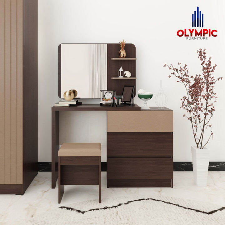 Meja rias minimalis Meja Rias premium seri DRT LIGNUM Merk Olympic ...