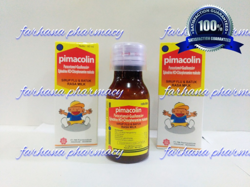 Pimacolin Susu Syrup 60 ml / Sirup Rasa Susu / Flu dan Batuk Anak ...
