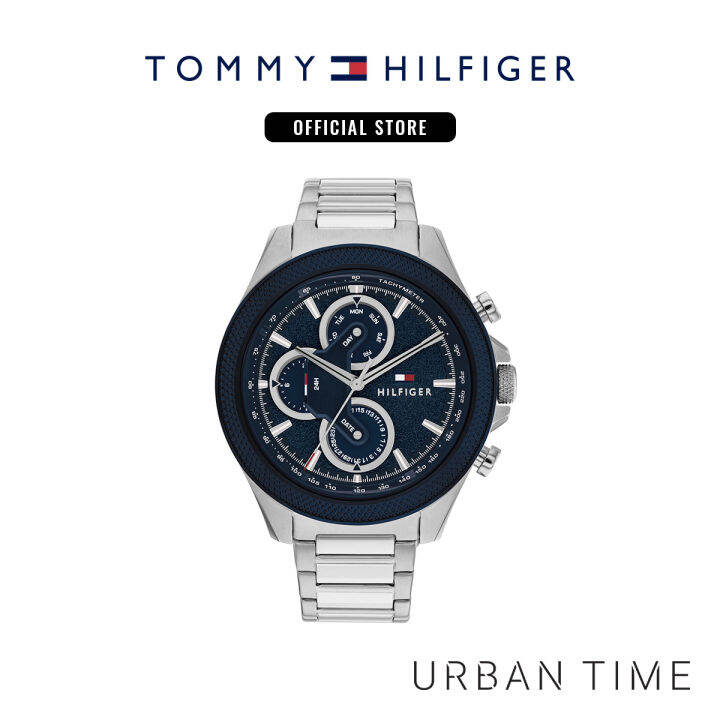 Tommy Hilfiger Clark Silver Stainless Steel Bracelet Multifunction ...