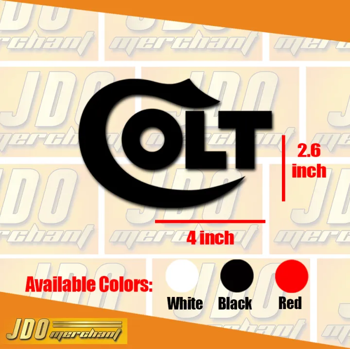 1Pc Colt Pistol Logo Decal Stickers | Lazada PH