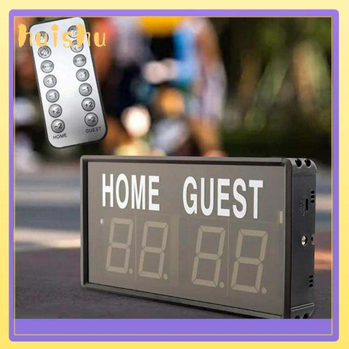 HUISHU LED Digital Scoreboard Portable Multiple Sports Score Record ...