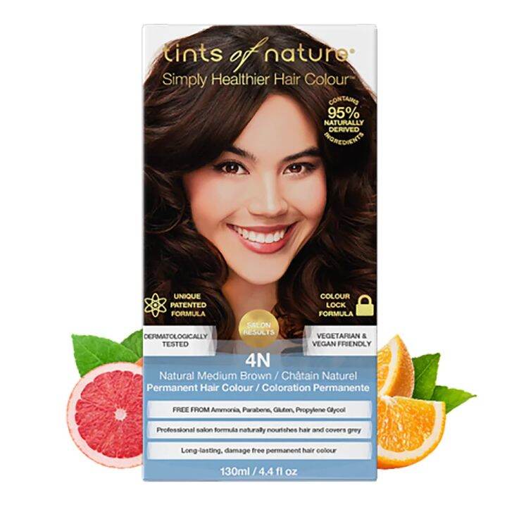 Tints of Nature 4N Natural Medium Brown Hair Color 130ml | Lazada PH