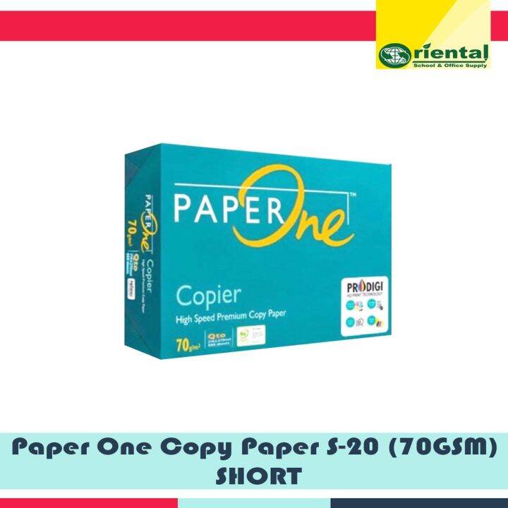 Paper One Bond Paper Short and Long - Copy Paper Short Size - Letter ...