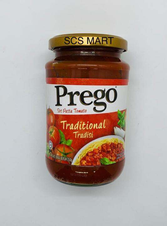 Prego Traditional Pasta Sauce 350g Tradisi Sos Pasta Tomato Cap Prego ...