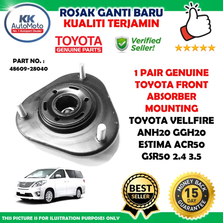 2 Biji - Original Toyota Front Absorber Mounting - Toyota Vellfire ...