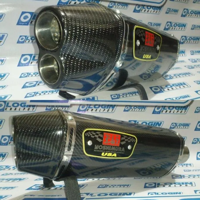 Knalpot Racing Yoshimura R77 Dua Lubang Only Silencer | Lazada Indonesia