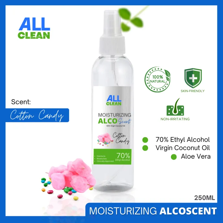 [ All Natural Moisturizing Alcohol Cotton Candy Scent ] AllClean ...