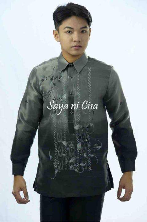 Hand-Painted Barong Tagalog - Black | Lazada PH