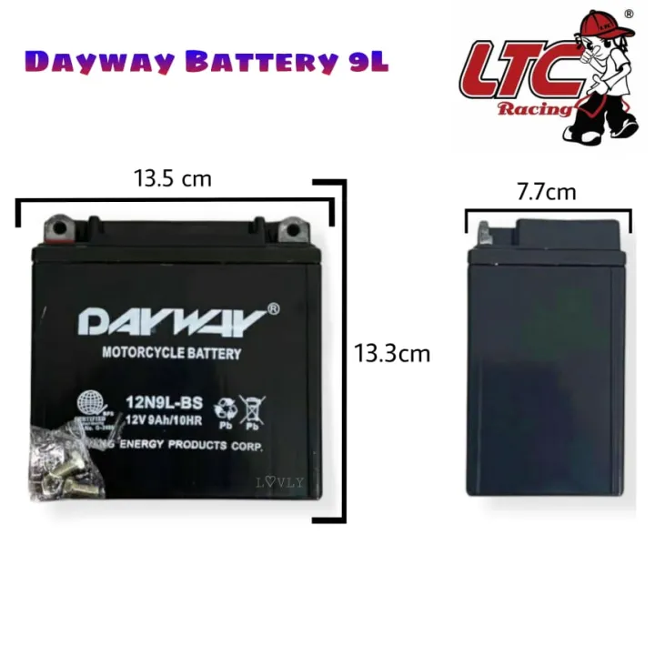 DAYWAY BATTERY FOR MOTORCYCLE 9L | Lazada PH