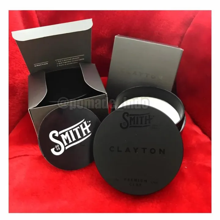 Pomade Smith Clayton Premium Clay Matte Waterbased 1.9 Oz FREE SISIR ...