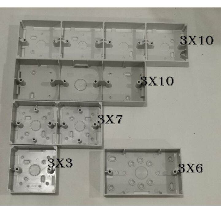 3x3 / 3x6 / 3x7 / 3x10 / 3x12 PVC Box Surface & Concealed Box | Lazada