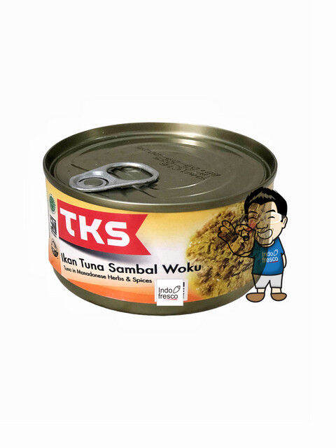 TKS Ikan Tuna Sambal Woku Kaleng- Tuna In Manadonese Herbs Spices ...