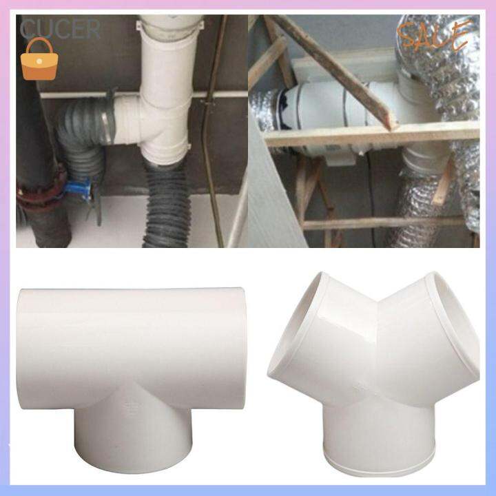 Cbt T Y Shape Exhaust Duct Connector Pvc 100 150 200mm Splitter