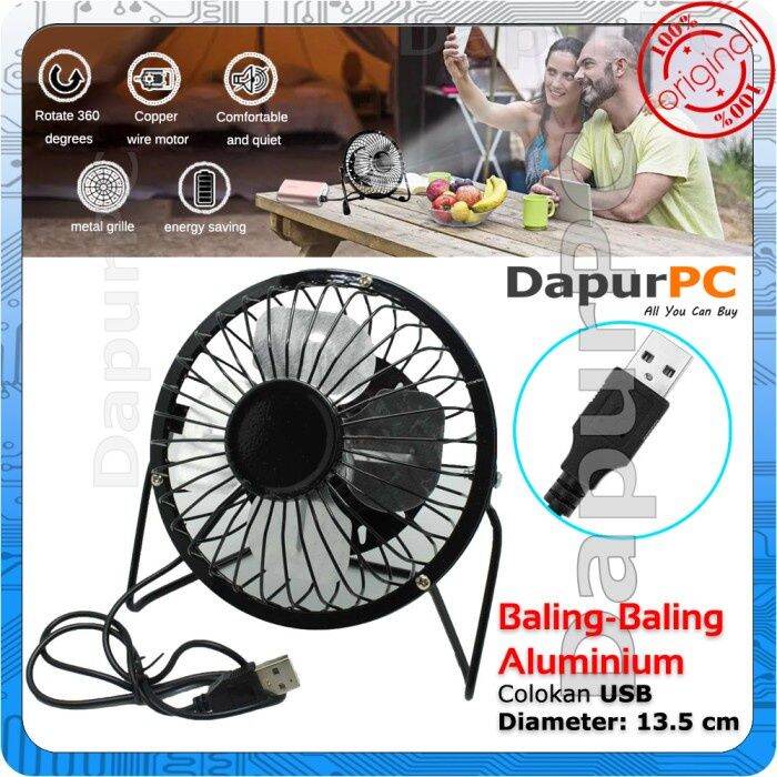 Kipas Angin Mini Portable Colokan USB Bahan Besi | Lazada Indonesia