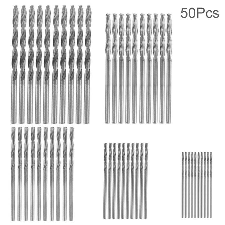 50 Chiếc Phủ Titan HSS Mũi Khoan Xoắn Thép Tốc Độ Cao Bộ Khoan Nhỏ Gỗ Dụng Cụ Khoan 1Mm/1.5Mm ...
