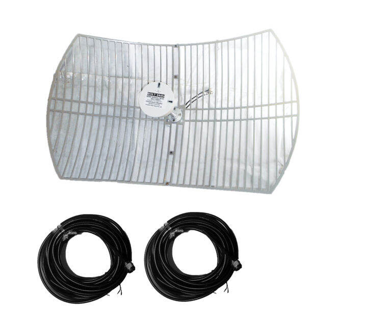 BOLT Parabolic Grid MIMO Antenna 24dbi 2x 10 meter wires 4G 5G LTE ...