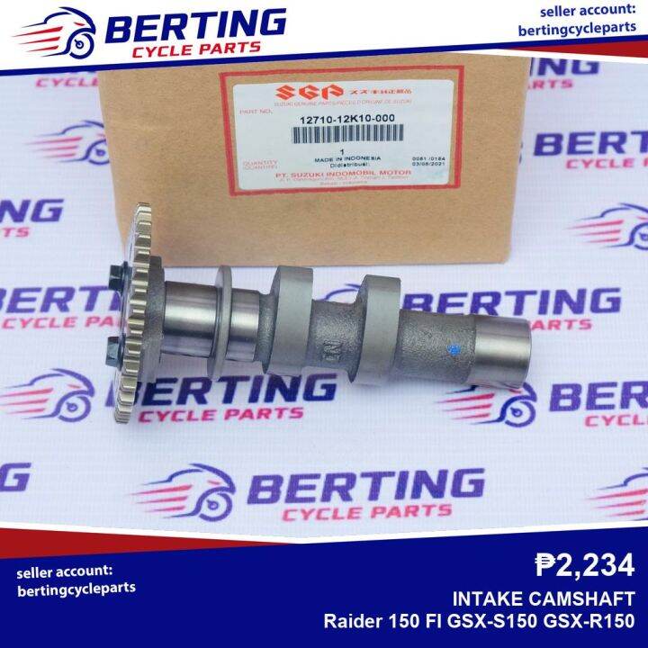 ☼SGP INTAKE CAMSHAFT Raider 150 FI GSX-S150 GSX-R150 Genuine 12710 ...