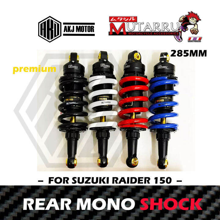Mutarru Black Series Premium mono shock for Raider 150 285mm | Lazada PH