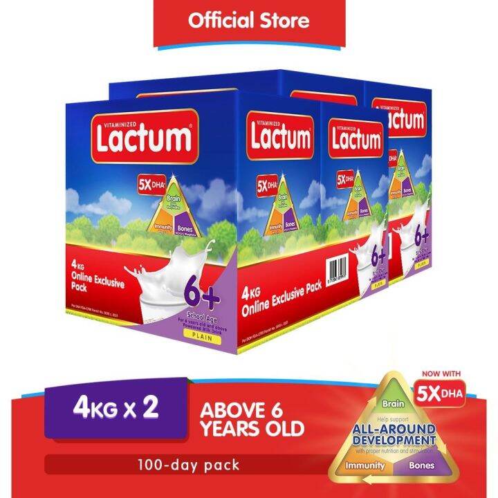 [eCom Exclusive] 6 Plain 8kg (4kg x 2) Drink for Children 6 Years and Above | Lazada PH