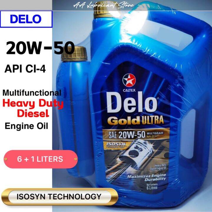 CALTEX Delo® Gold Ultra Multigrade SAE 20W50 CI-4 (6+1Litres) 👉Caltex ...