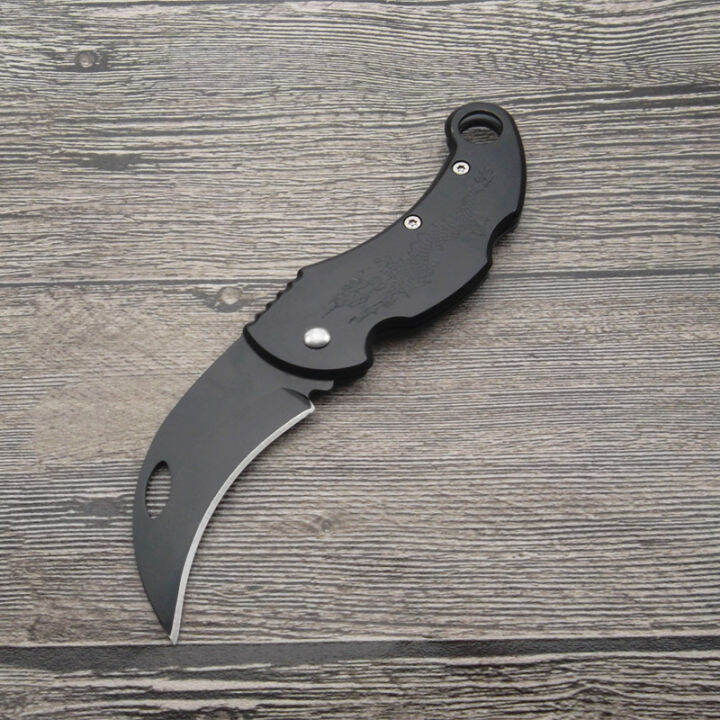 Portable folding machete knife self-defense cold weapon short knife ...