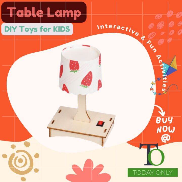 【MINI TABLE LAMP】Projek RBT DIY Kids Toy Science STEM Education Physic ...