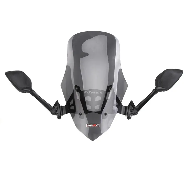 Evomosa Motorcycle Accessories Raised Windshield Rearview Mirror