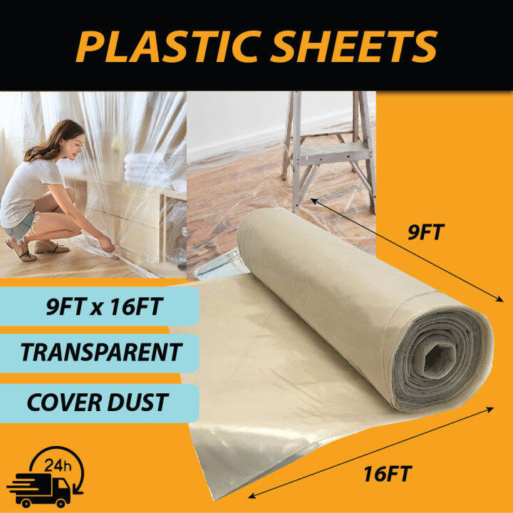 Multipurpose PLASTIC SHEET ROLL PE SHEET COVER 9FT X 16FT Beg Plastik ...