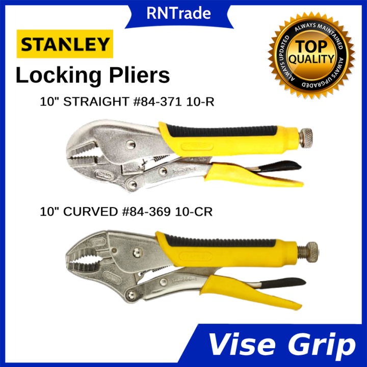 Stanley Vise Grip Locking Pliers 10" (254mm) STRAIGHT #84-371 10-R / 10 ...