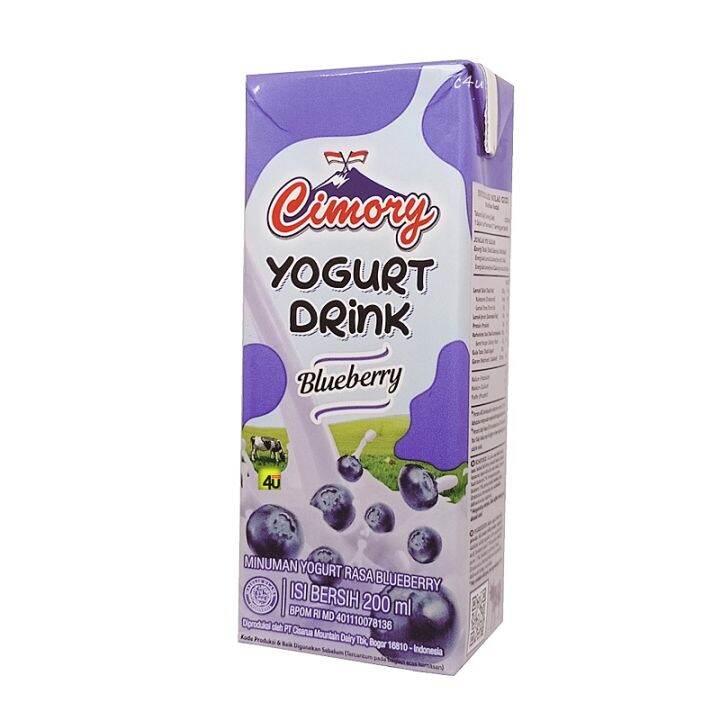 Cimory - Yoghurt Drink Rasa BLUEBERRY RTD - 200 ml | Lazada Indonesia