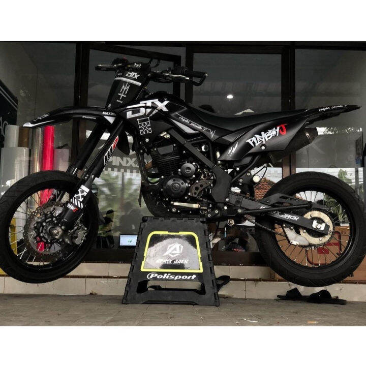STIKER DECAL KAWASAKI DTRACKER SUPERMOTO HITAM DECAL DTX FULL BODY ...