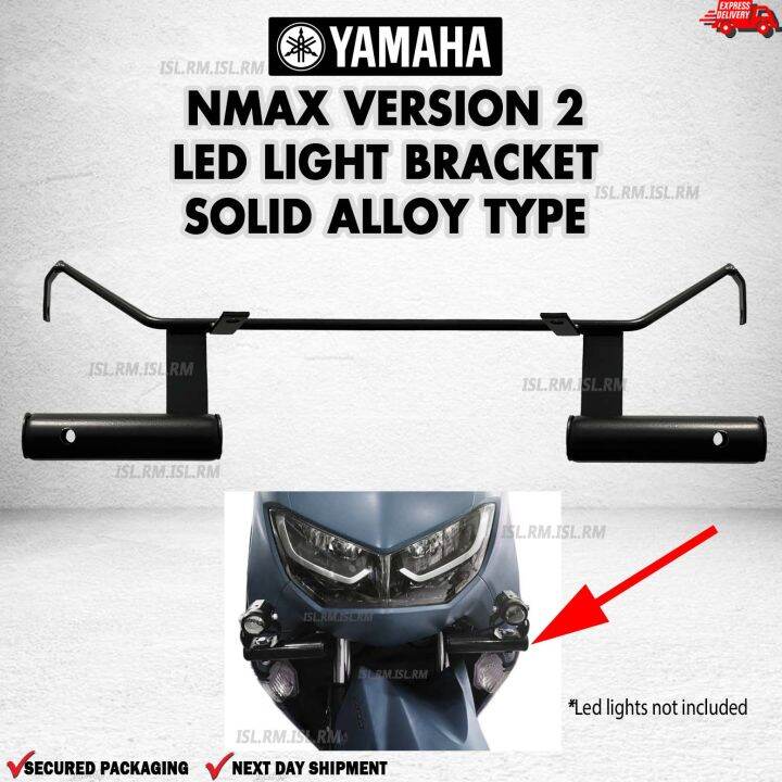 NMAX V2 LED light Bracket Version 2 Heavy Duty Solid steel type Plug ...