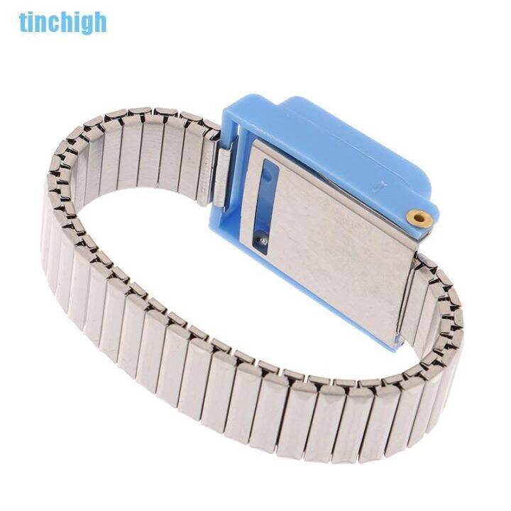 [Tinchigh] Metal Anti Static Wrist Band Strap Wireless Adjustable Esd ...